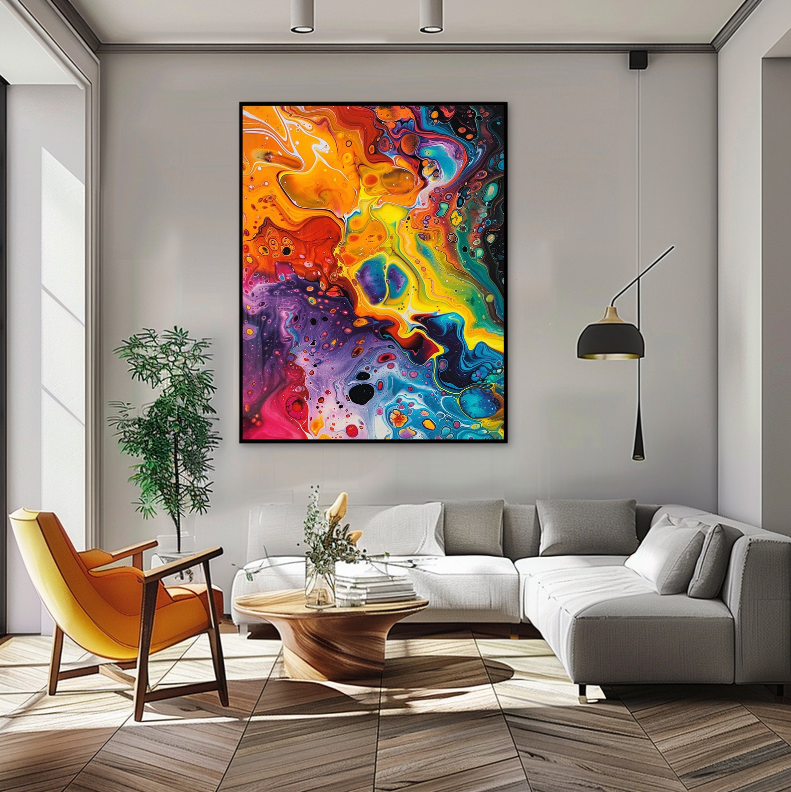 Abstract Painting, Digital Download, Large Abstract Print, Abstract ...