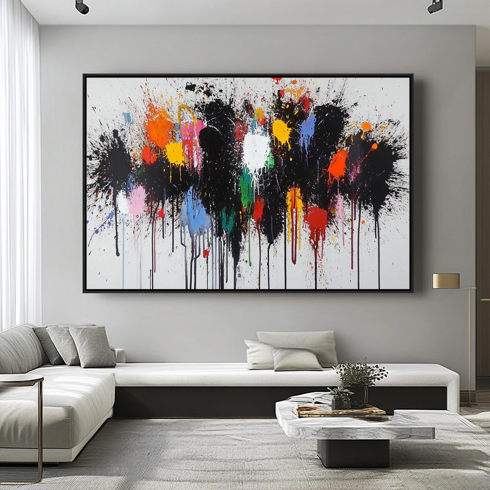 Abstract Painting, Digital Download, Large Abstract Print, Abstract ...