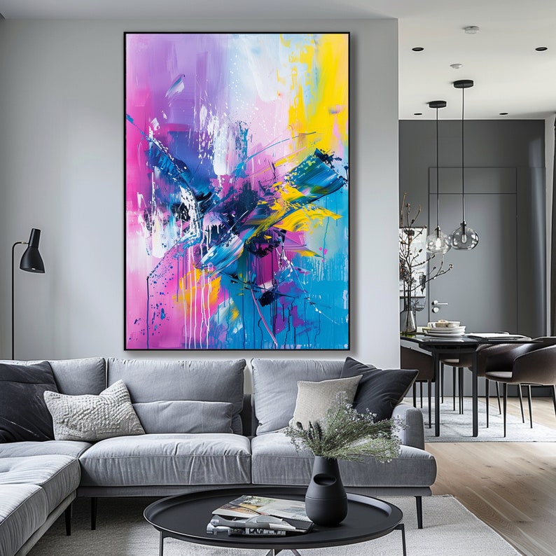Abstract Painting, Digital Download, Large Abstract Print, Abstract ...