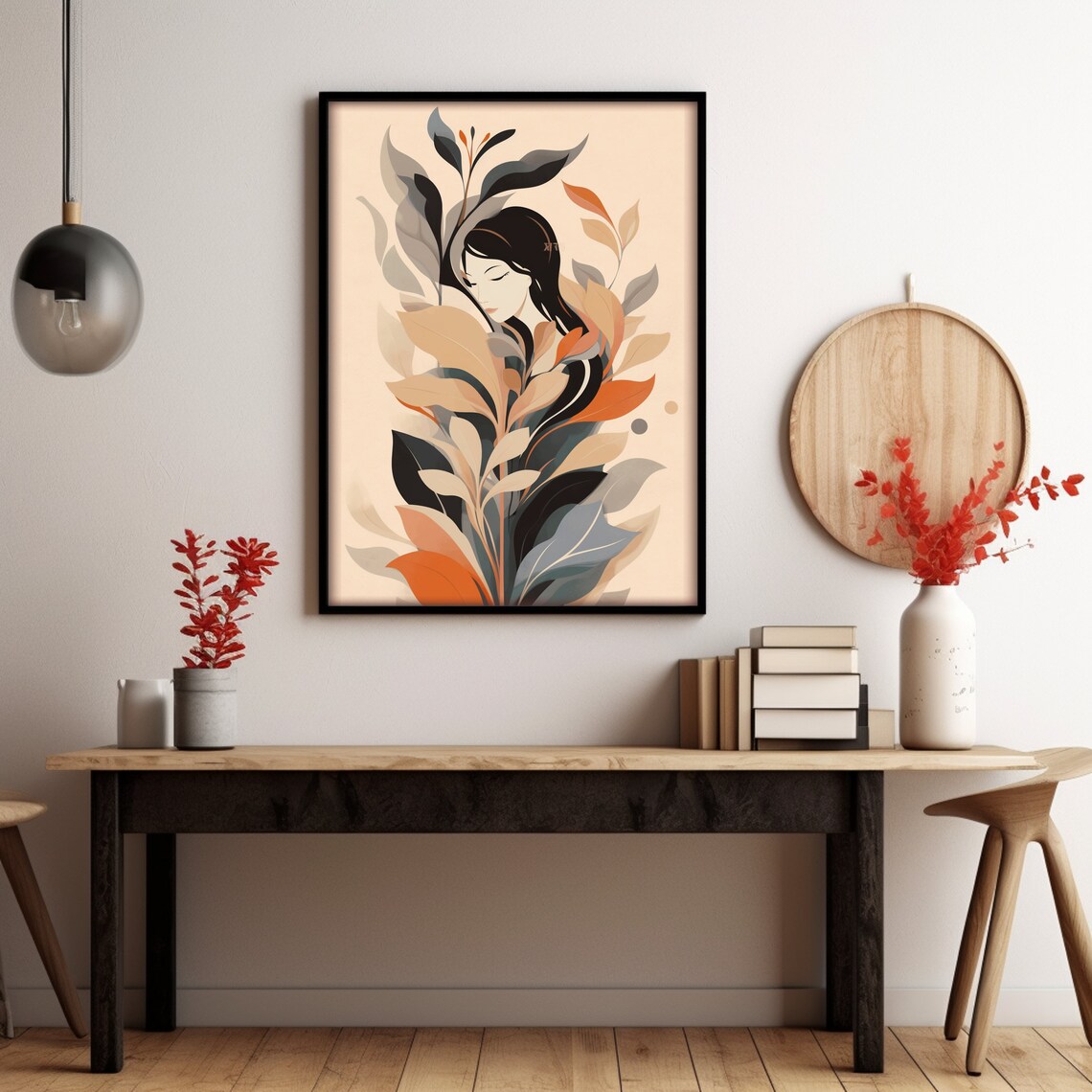 Japandi Wall Art Printable, Set of 3 Japandi Wall Art Print, Japandi ...