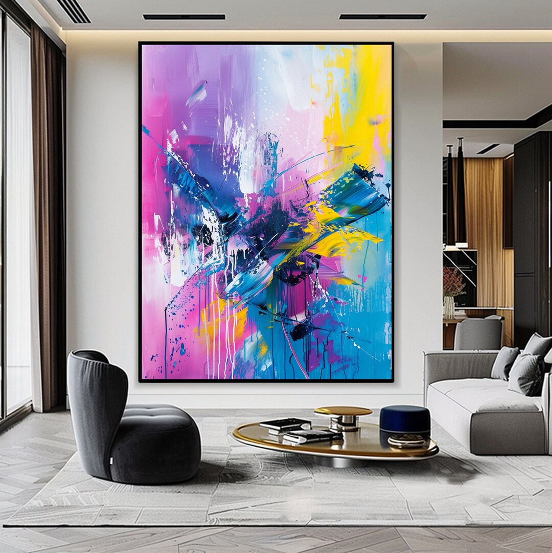 Abstract Painting, Digital Download, Large Abstract Print, Abstract ...