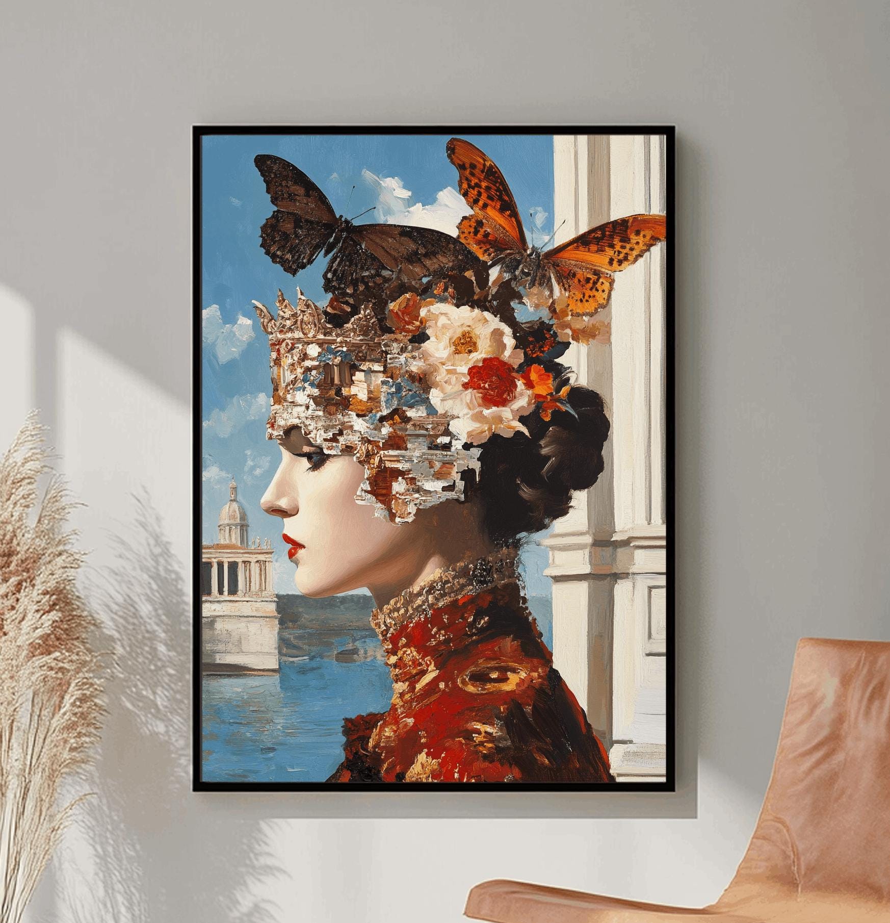 Antique Oil Painting, Ancient Roman Art Print, Antiquity Wall Art ...