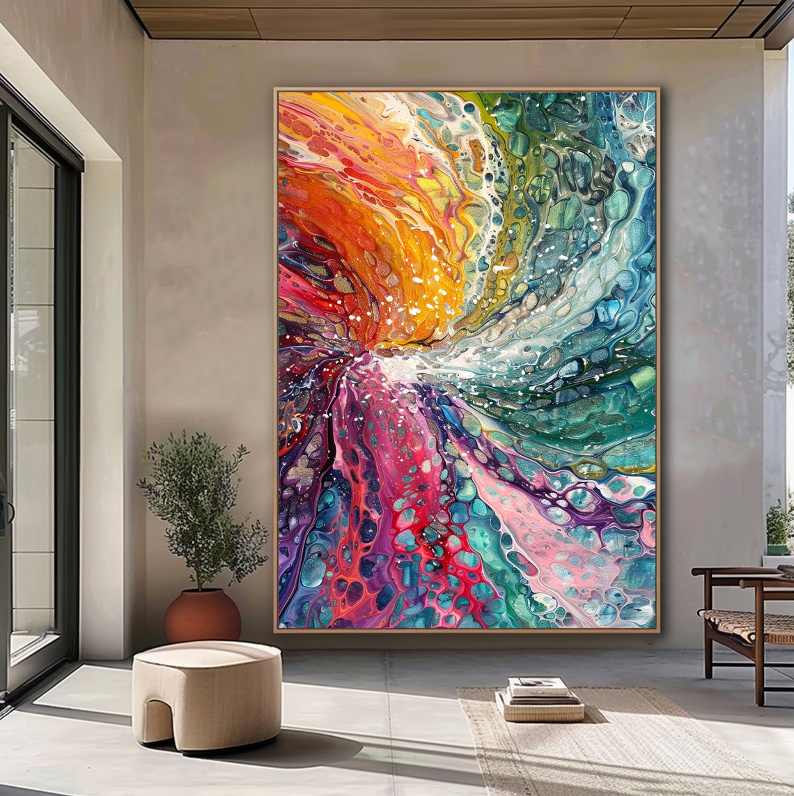 Abstract Painting, Digital Download, Large Abstract Print, Abstract ...