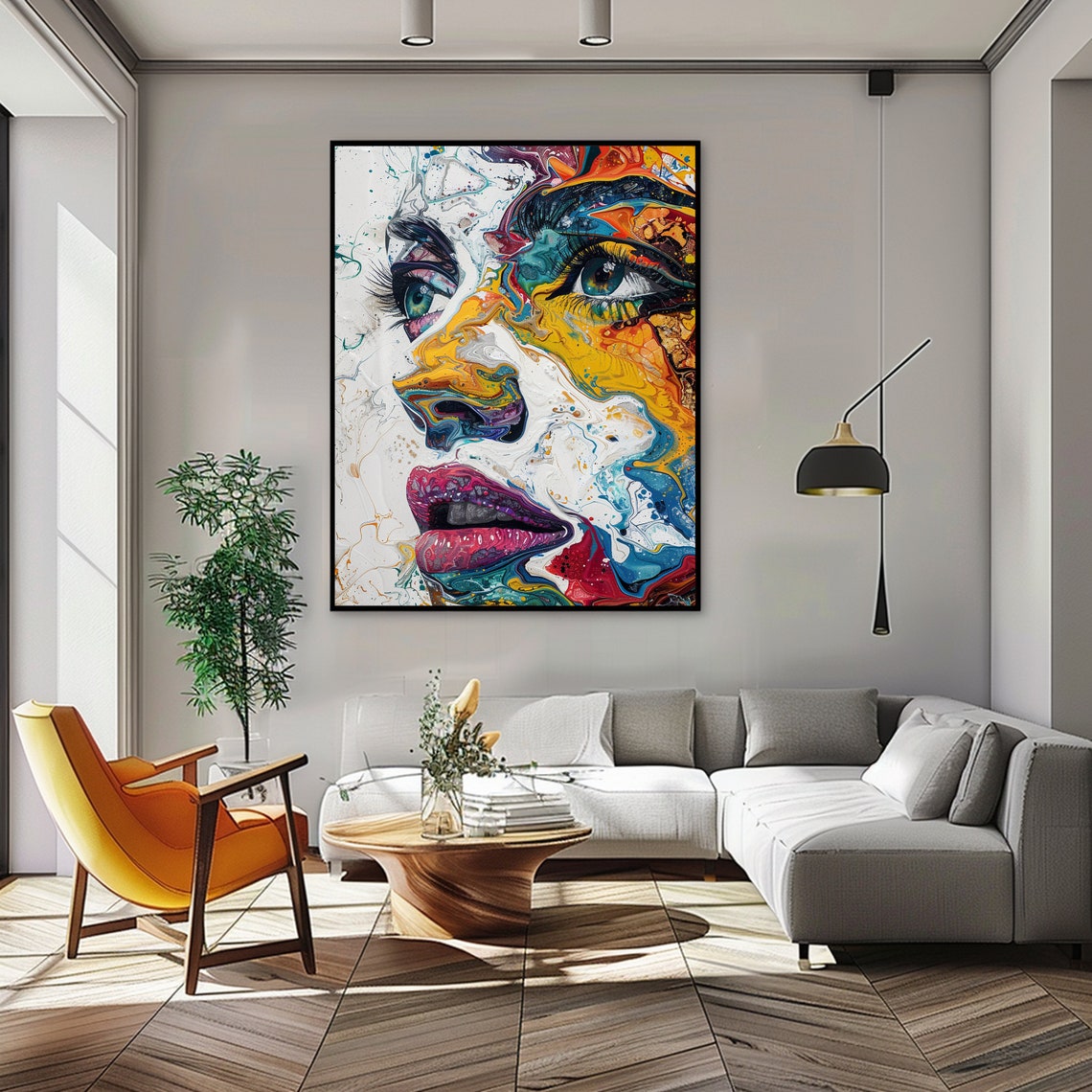 Abstract Painting, Digital Download, Large Abstract Print, Abstract ...
