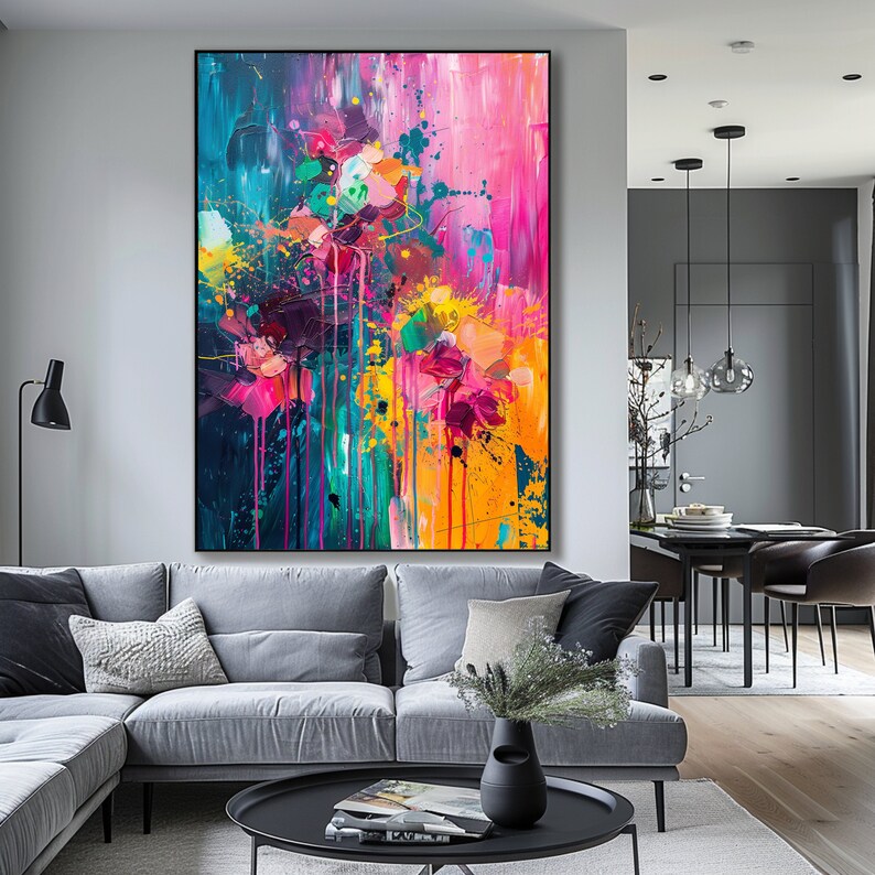 Abstract Painting, Digital Download, Large Abstract Print, Abstract ...
