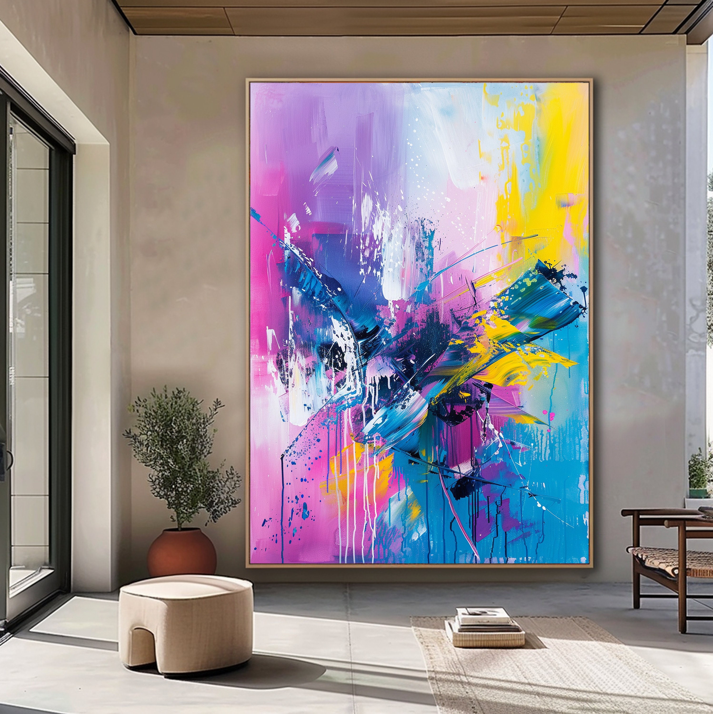 Abstract Painting, Digital Download, Large Abstract Print, Abstract ...