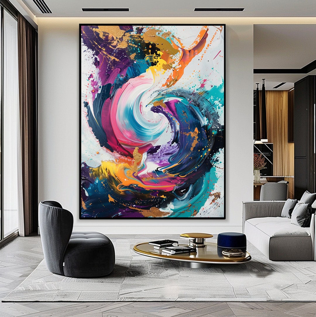 Abstract Painting, Digital Download, Large Abstract Print, Abstract ...