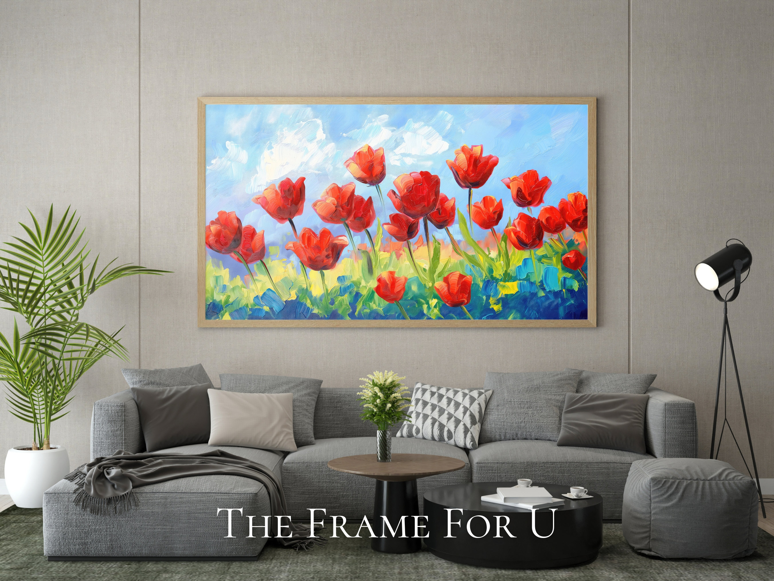 Frame Tv Spring Art, Vibrant Floral Art, Tulip Easter Art for Frame Tv ...