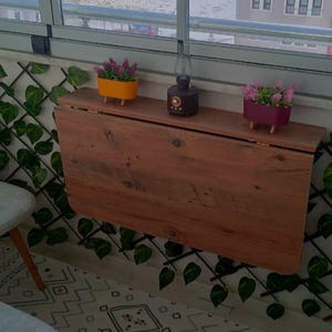 Wooden Murphy Table, Kitchen Wall Folding Table, Kitchen Folding Table ...