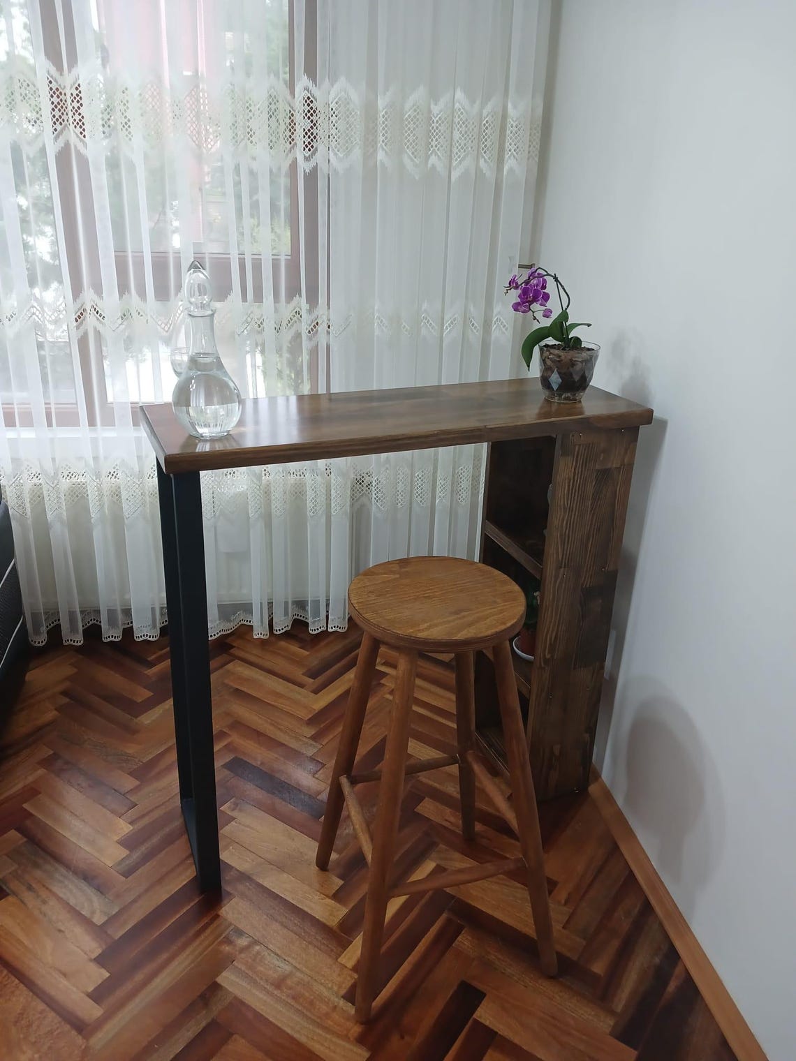 Wooden Bar Table, Natural Wooden Table, Solid Wood Table, Bar Table ...