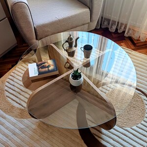 Glass Coffee Tables Etsy