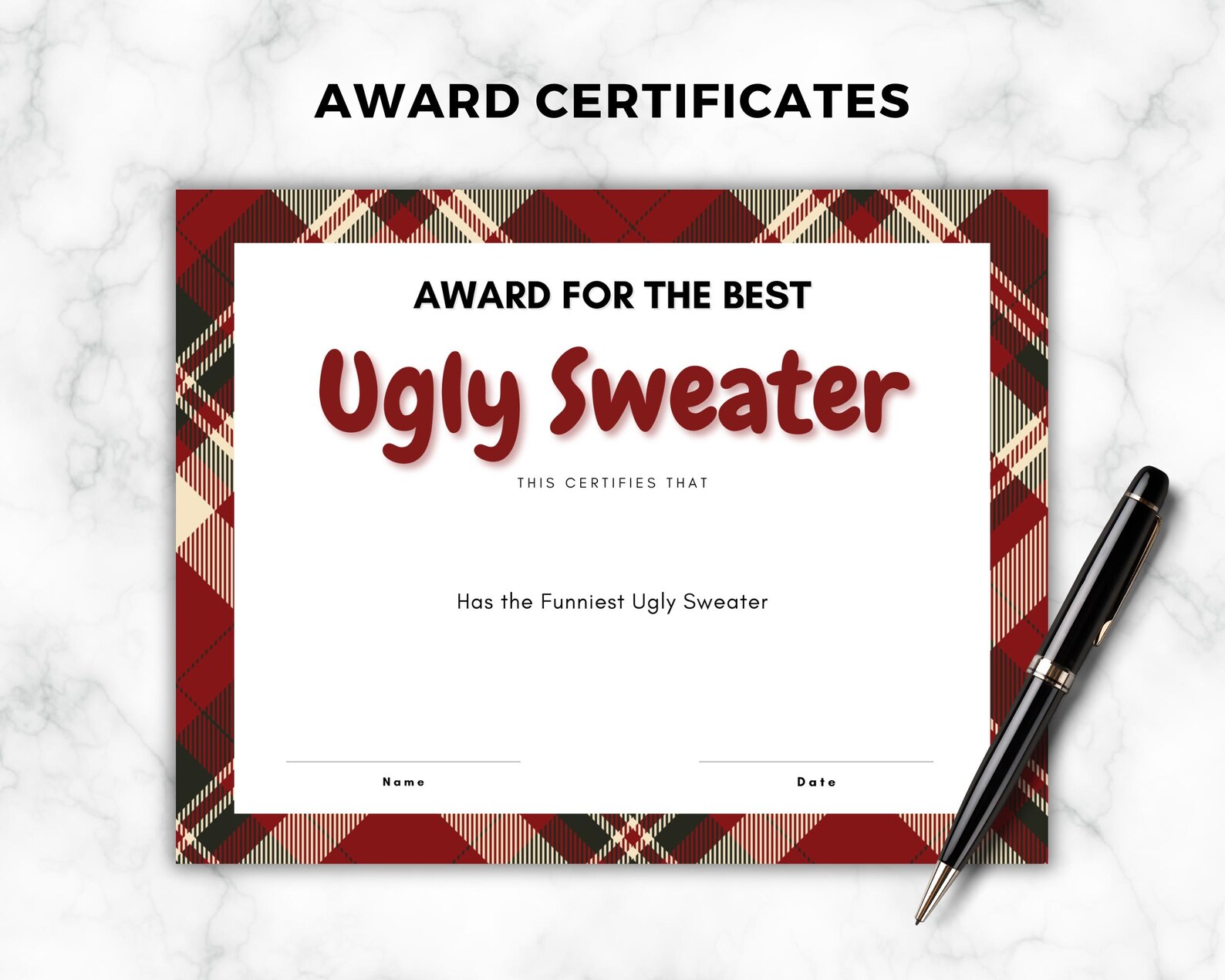 Ugly Sweater Contest Essentials - Printable Ballots & Awards ...