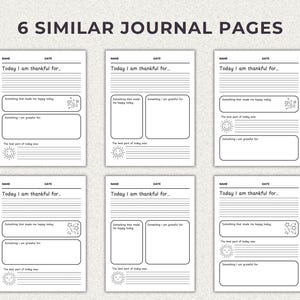 Printable Daily Gratitude Journal for Kids - Easy and Engaging! Kid ...