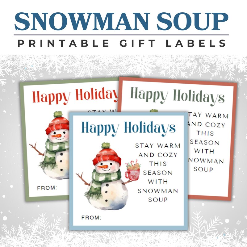 Snowman Soup - Etsy