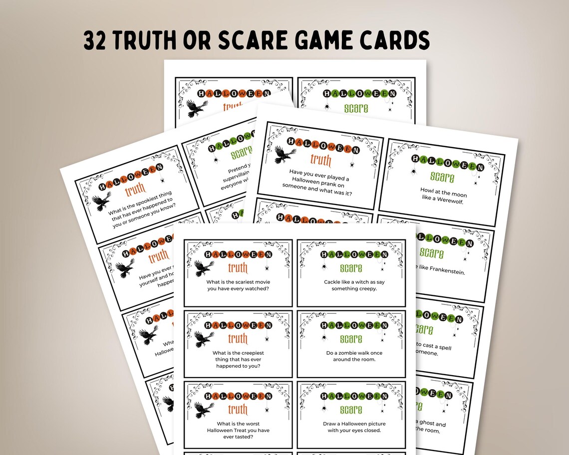 Spooky Fun for Teens - Halloween Games Bundle, Printable Halloween ...