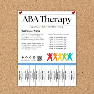 Customizable ABA Therapy Flyer Templates for Professionals, ABA Therapy ...