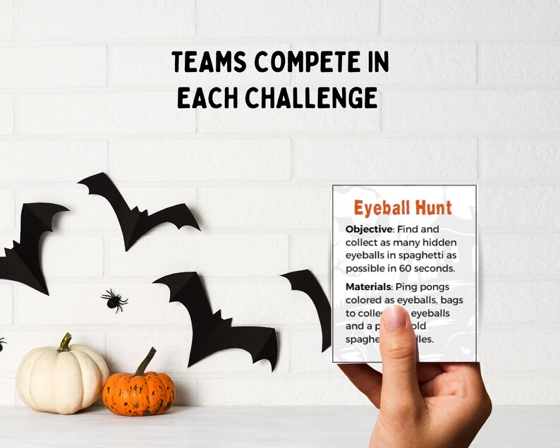 Fun Halloween Party 60 Second Games - Instant Printable for Teens ...
