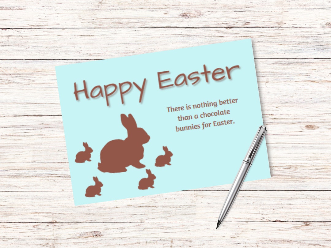 Easter Card Set, Easter Bunny Greeting Cards, Cute Bunny Cards, Happy ...