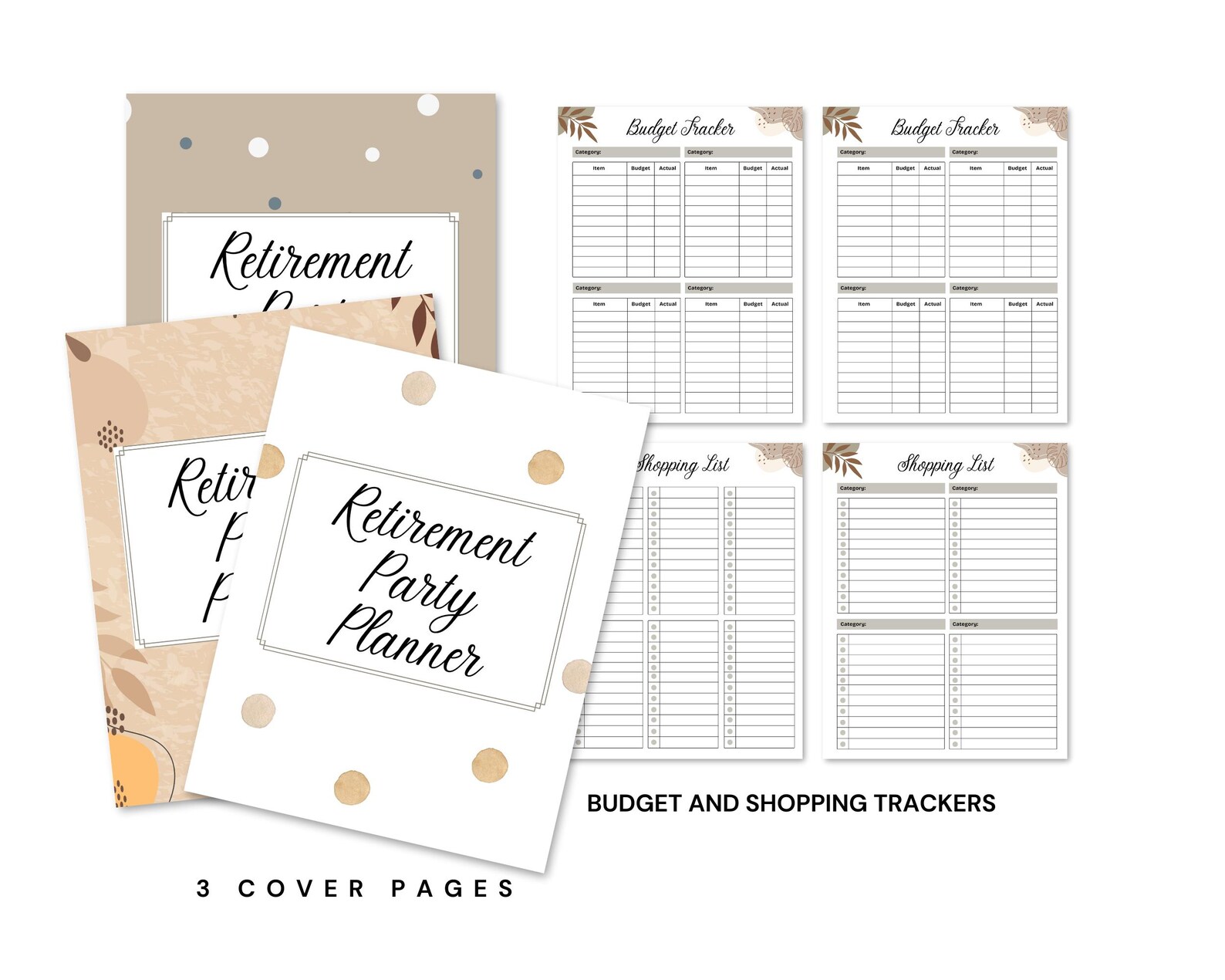 Retirement Party Planner Printable Kit - Celebration Organization Tools ...