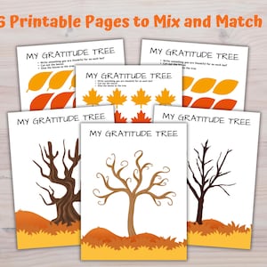 My Gratitude Tree Activity Printable, Gratitude Tree Craft Kit for Kids ...