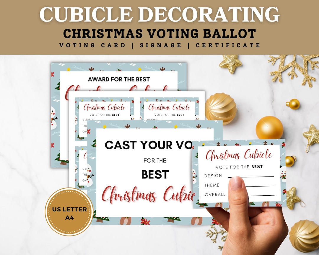 Holiday Spirit: Office Cubicle Christmas Contest Ballots & Award ...