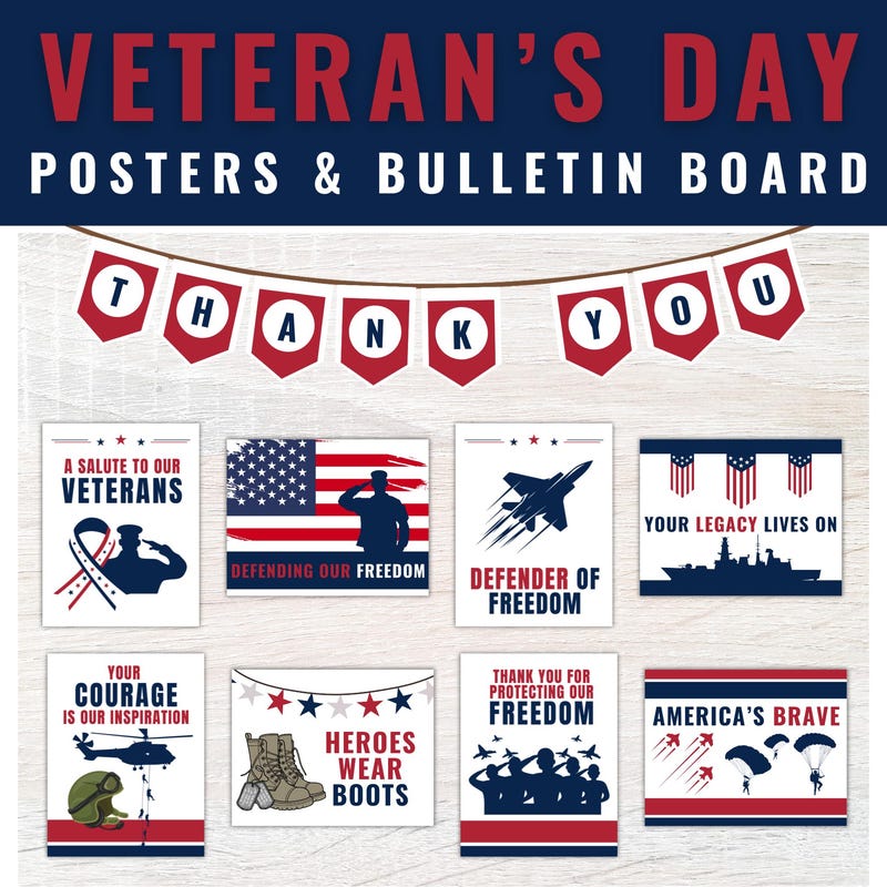 Veterans Day Bulletin Board - Etsy