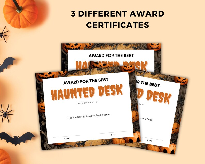 Halloween Office Contest Kit: Haunted Desk Decor Ballots and ...