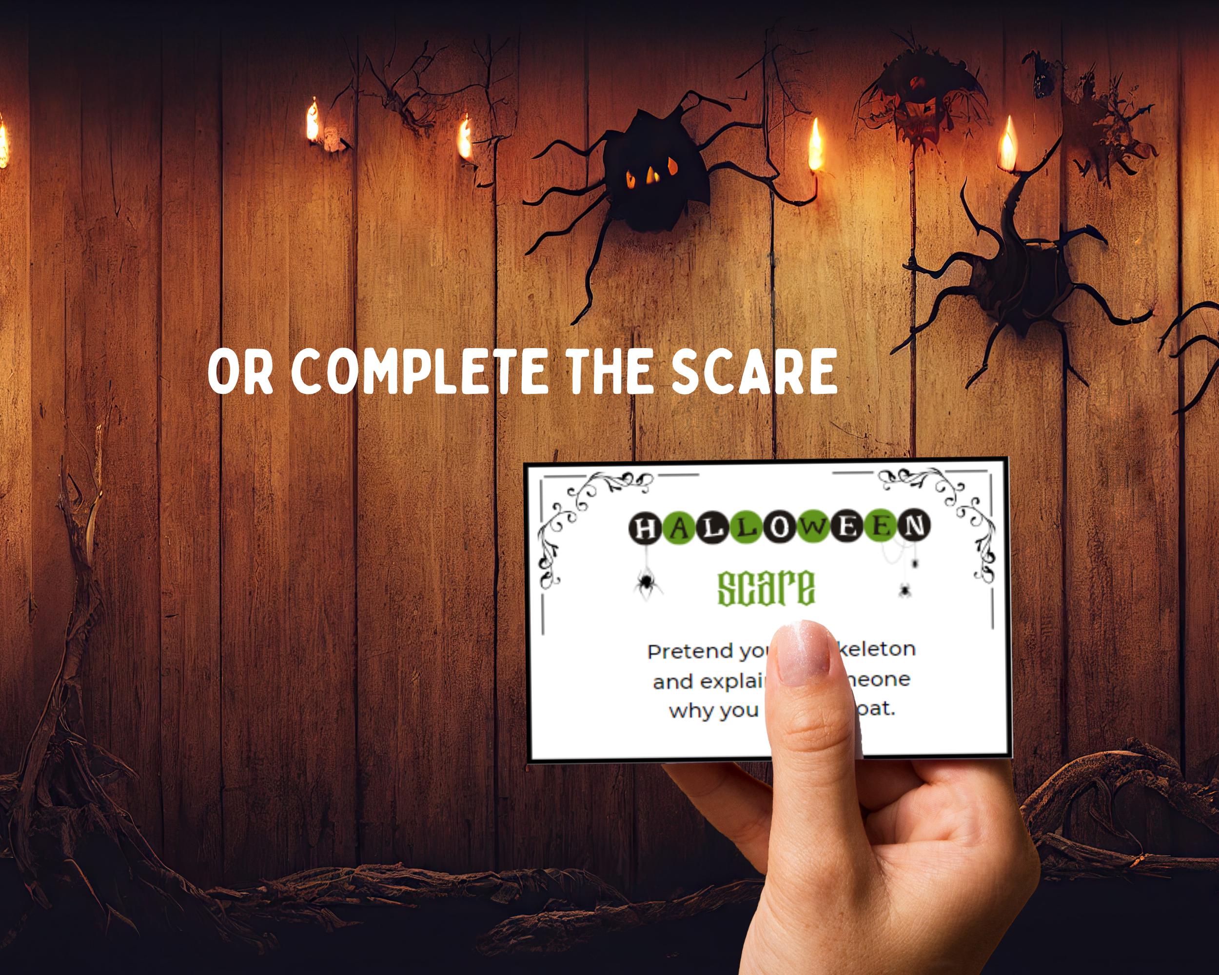 Spooky Halloween Game: Printable Truth or Scare, Printable Halloween ...
