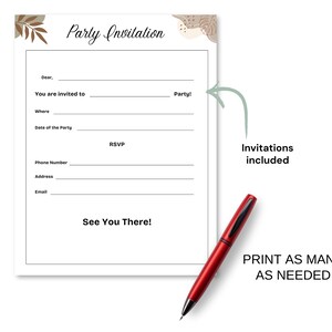 Retirement Party Planner Printable Kit - Celebration Organization Tools ...