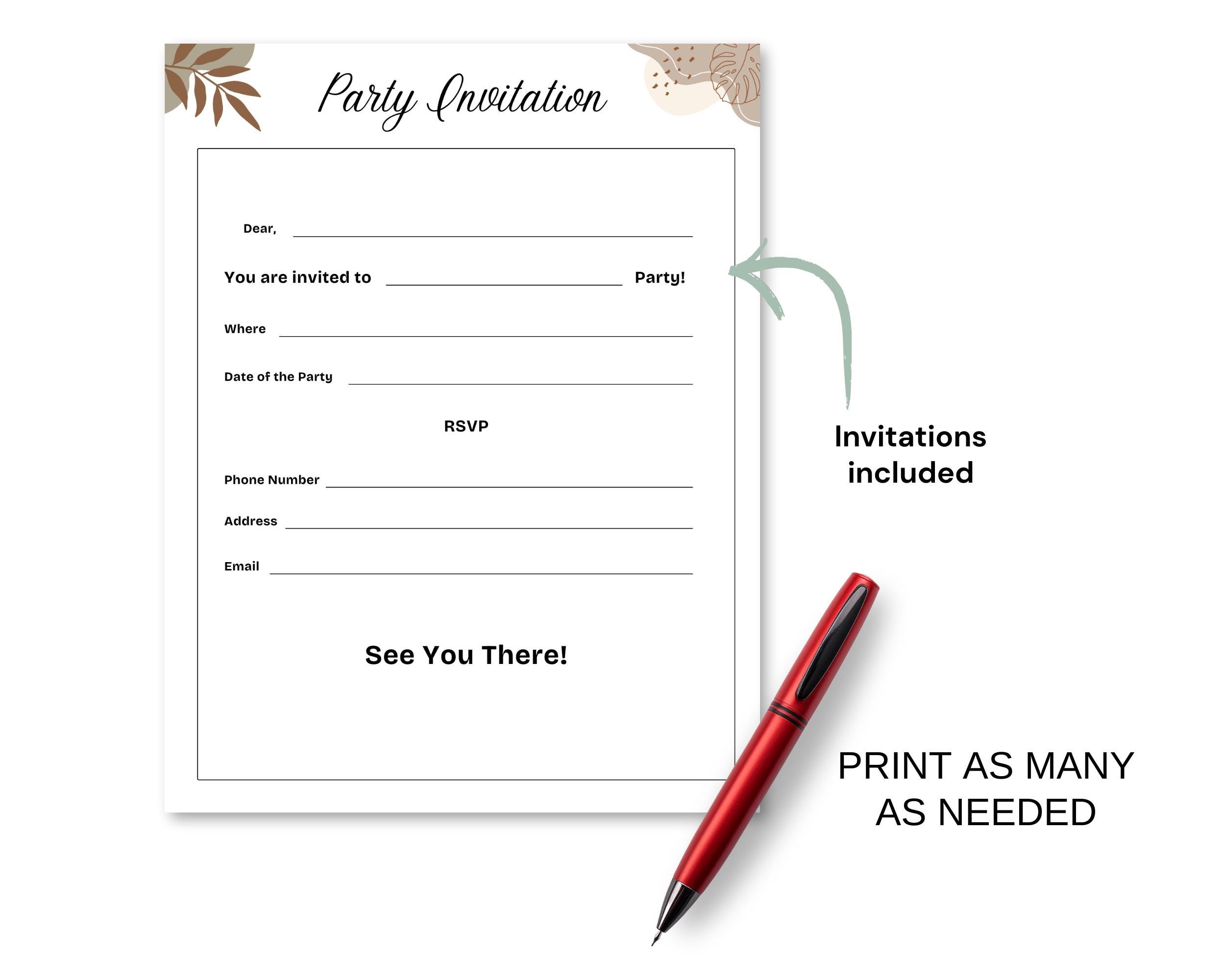 Retirement Party Planner Printable Kit - Celebration Organization Tools ...