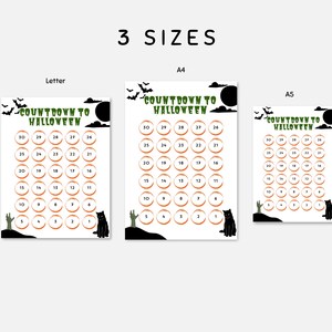 Spooky 30 Day Halloween Countdown Printable - DIY Decor for October Fun ...
