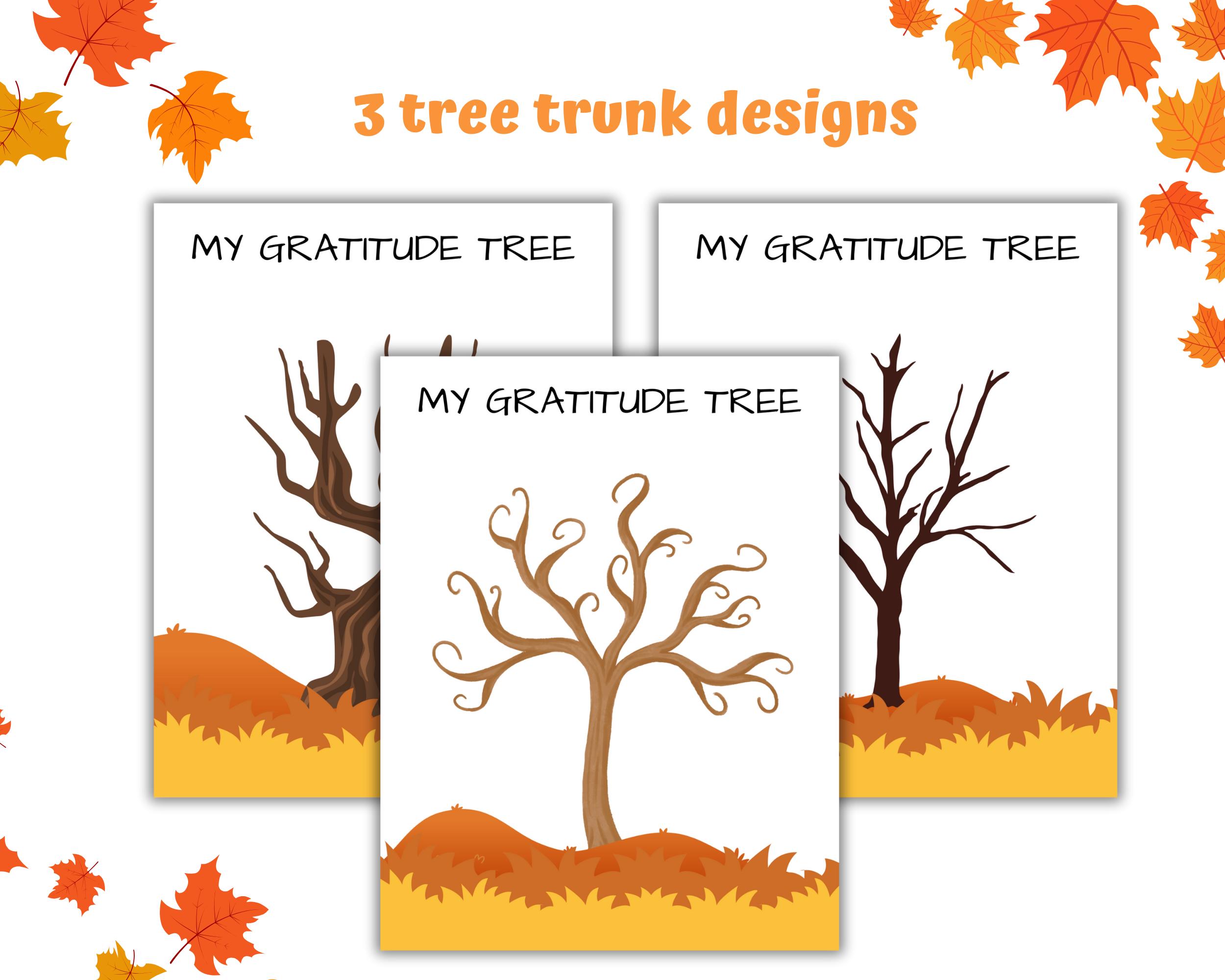 My Gratitude Tree Activity Printable, Gratitude Tree Craft Kit for Kids ...