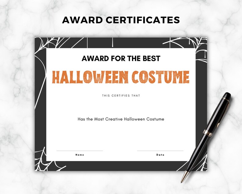 Spooky Party Essentials: Halloween Costume Contest Ballots ...
