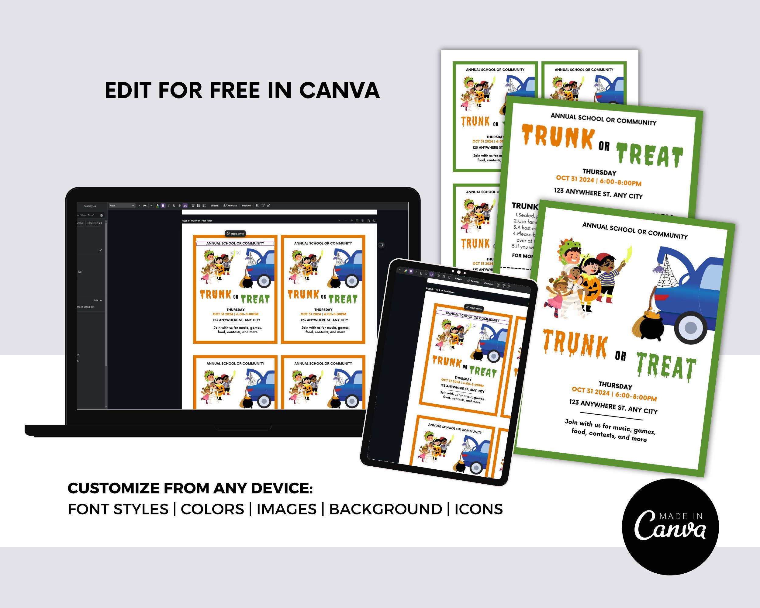 Halloween Party Printable Pack: Invitation and Entry Form Templates ...