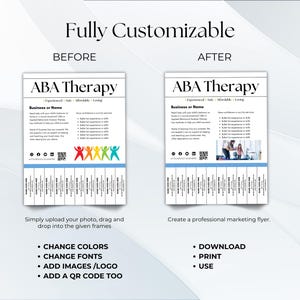 Customizable ABA Therapy Flyer Templates for Professionals, ABA Therapy ...