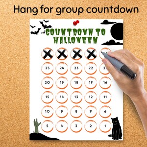 Spooky 30 Day Halloween Countdown Printable - DIY Decor for October Fun ...