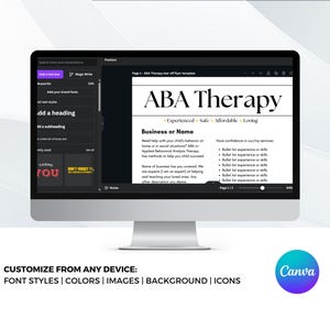 Customizable ABA Therapy Flyer Templates for Professionals, ABA Therapy ...