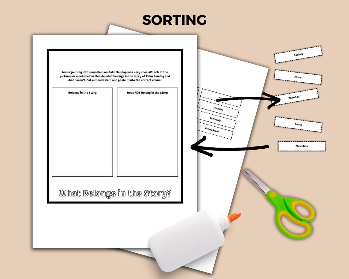 Printable Palm Sunday Flip Book: Fun Activity for Kids, DIY Holy Week ...