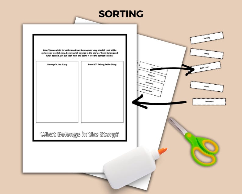 Printable Palm Sunday Flip Book: Fun Activity for Kids, DIY Holy Week ...