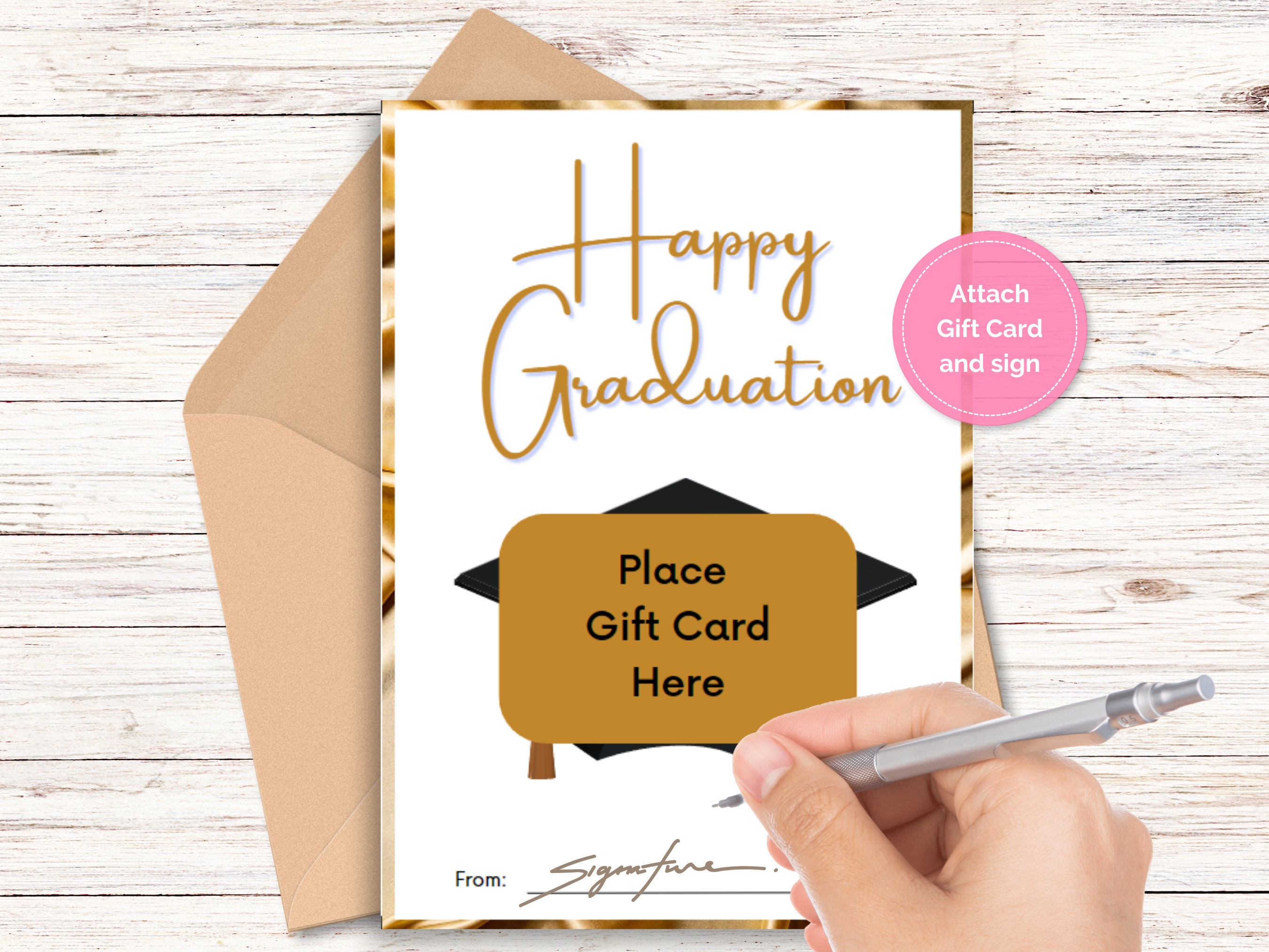 Graduation Cap Printable Gift Card Holder Instant Download, DIY ...