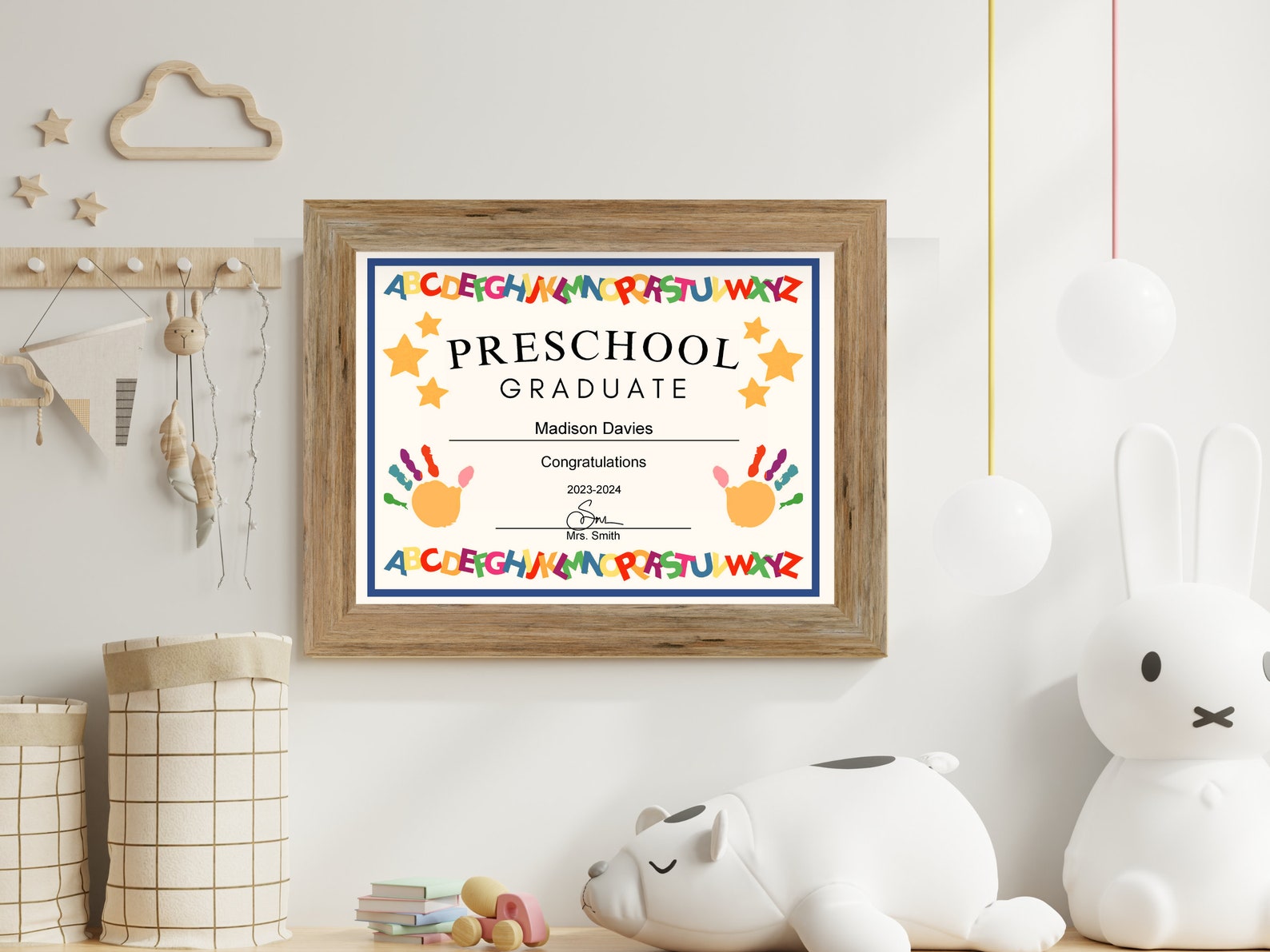 Editable Preschool Graduation Certificate, Printable Preschool ...