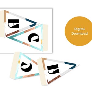 Boho Back to School Bulletin Flags Banner - Classroom Decor Set ...