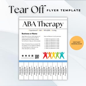 Customizable ABA Therapy Flyer Templates for Professionals, ABA Therapy ...