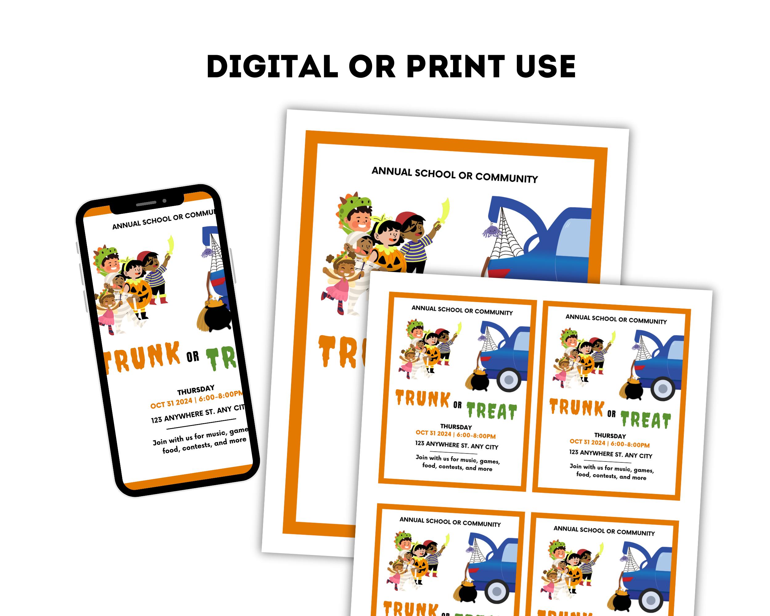 Halloween Party Printable Pack: Invitation and Entry Form Templates ...
