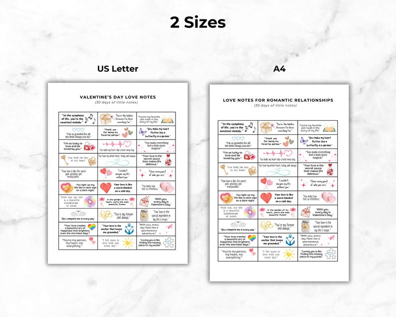 Heartfelt Declarations: Printable Love Notes for Couples - 30 Days of ...