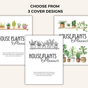 House Plant Digital Planner, Indoor Garden Lover Tracker: Botanical ...