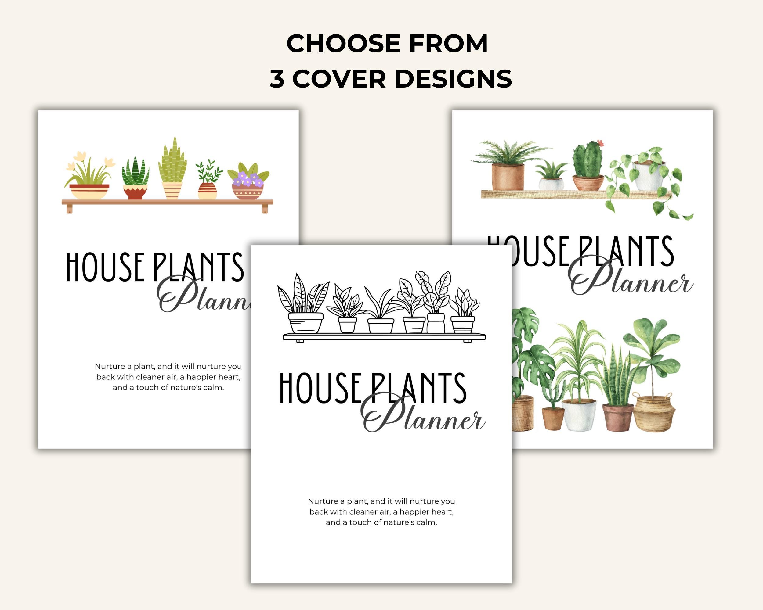 House Plant Digital Planner, Indoor Garden Lover Tracker: Botanical ...