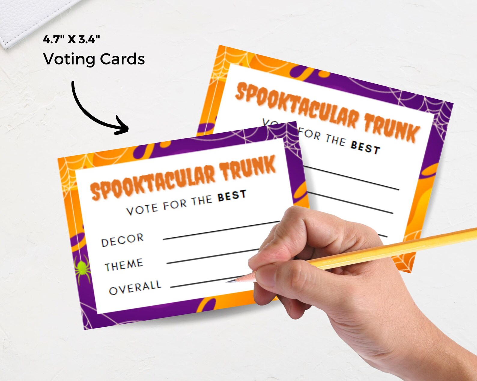 Trunk or Treat Contest Ballots & Awards Set - Printable, DIY Halloween ...
