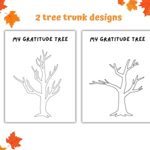 Gratitude Tree Coloring Page - Fun Craft Activity for Kids, Mindful ...