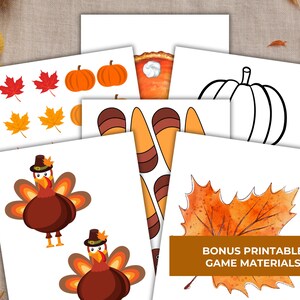60 Second Thanksgiving Game Set - Fun for Family Gatherings! Fast-paced ...